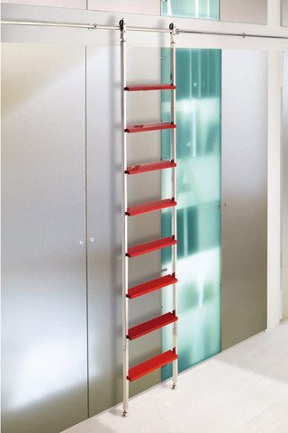 SL.6003.AK Akzent Sliding Telescoping Ladder - Specialty Doors & Hardware